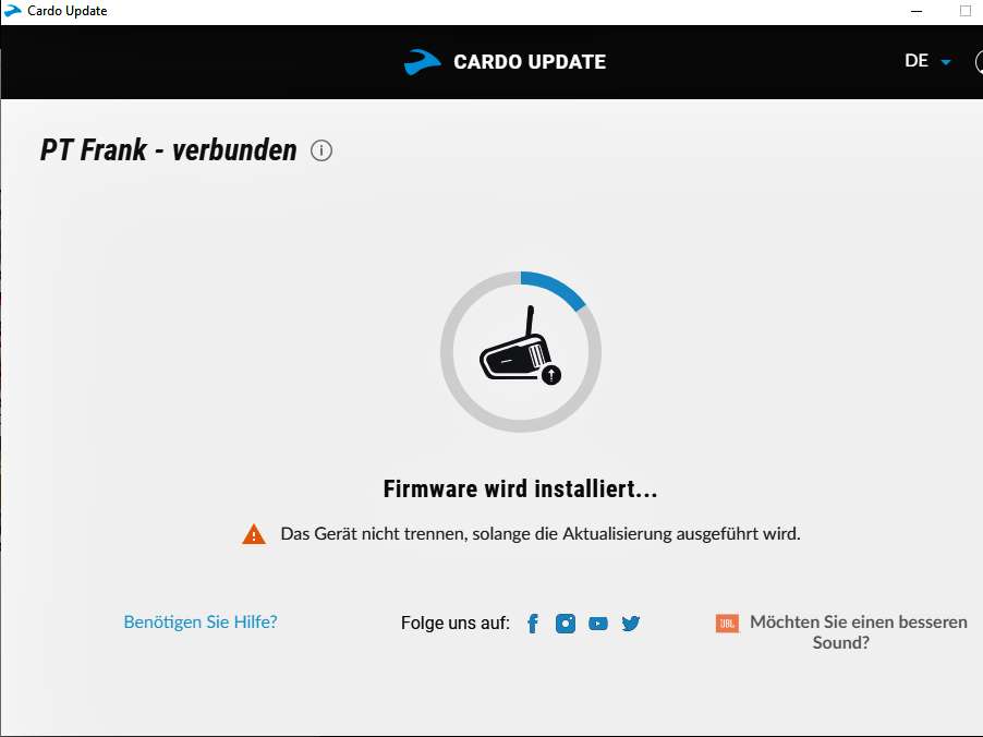 Cardo PACKTALK Update Firmware 5.11 | Motorradtouren NRW on Tour