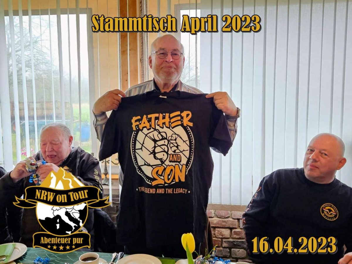 Bilder zum Stammtisch April 2023 online | Motorradtouren NRW on Tour
